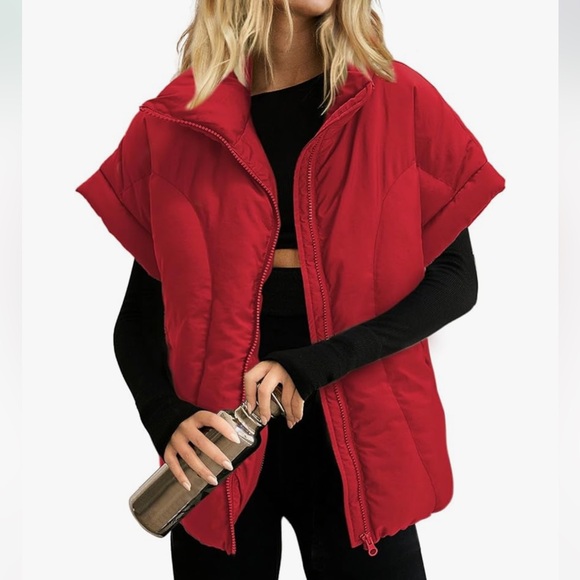 Jackets & Coats | True Red Puffer Vest | Poshmark